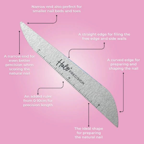 Halo Elite Precision Zebra File 100/180 – NailX